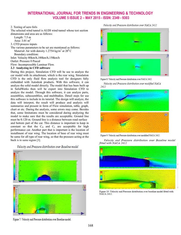 Design of Rear wing for high performance cars and Simulation using ...