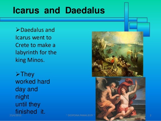 The story of daedalus and icarus meaning - lityani