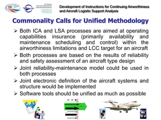 Development of instructions for continuing airworthiness and aircraft ...