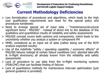Development of instructions for continuing airworthiness and aircraft ...