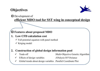 Multidisciplinary Design Optimization of Supersonic Transport Wing Using Surrogate Model | PDF