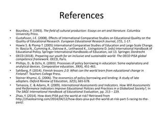 International Comparative Assessments | PPTX