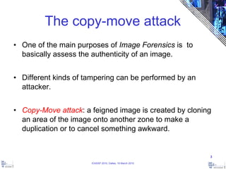 GEOMETRIC TAMPERING ESTIMATION BY MEANS OF A SIFT-BASED FORENSIC ...