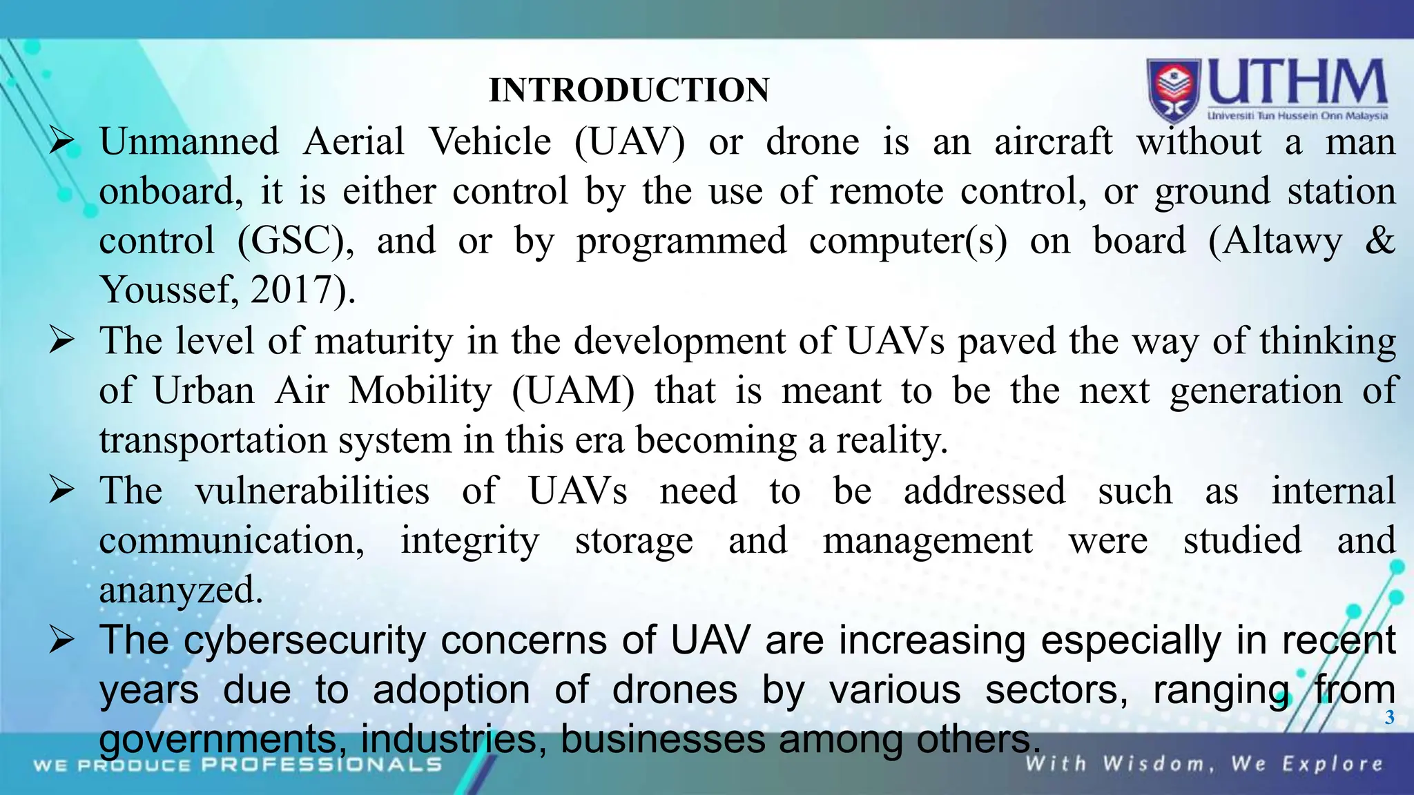 Review of UAV/UAM Authentication Models: A Way Forward | PPTX