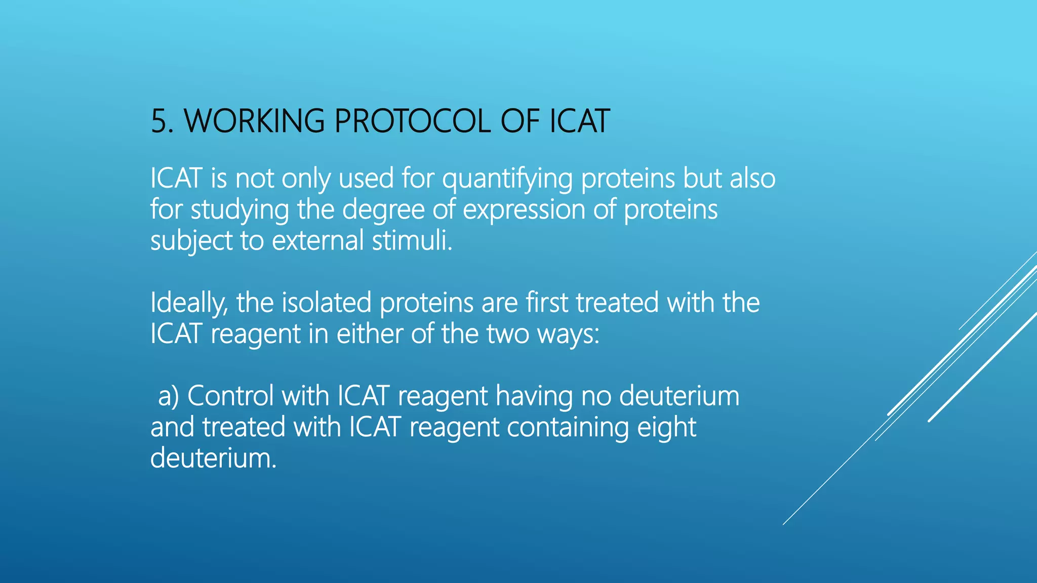 ICAT Technique in Proteomics | PPTX