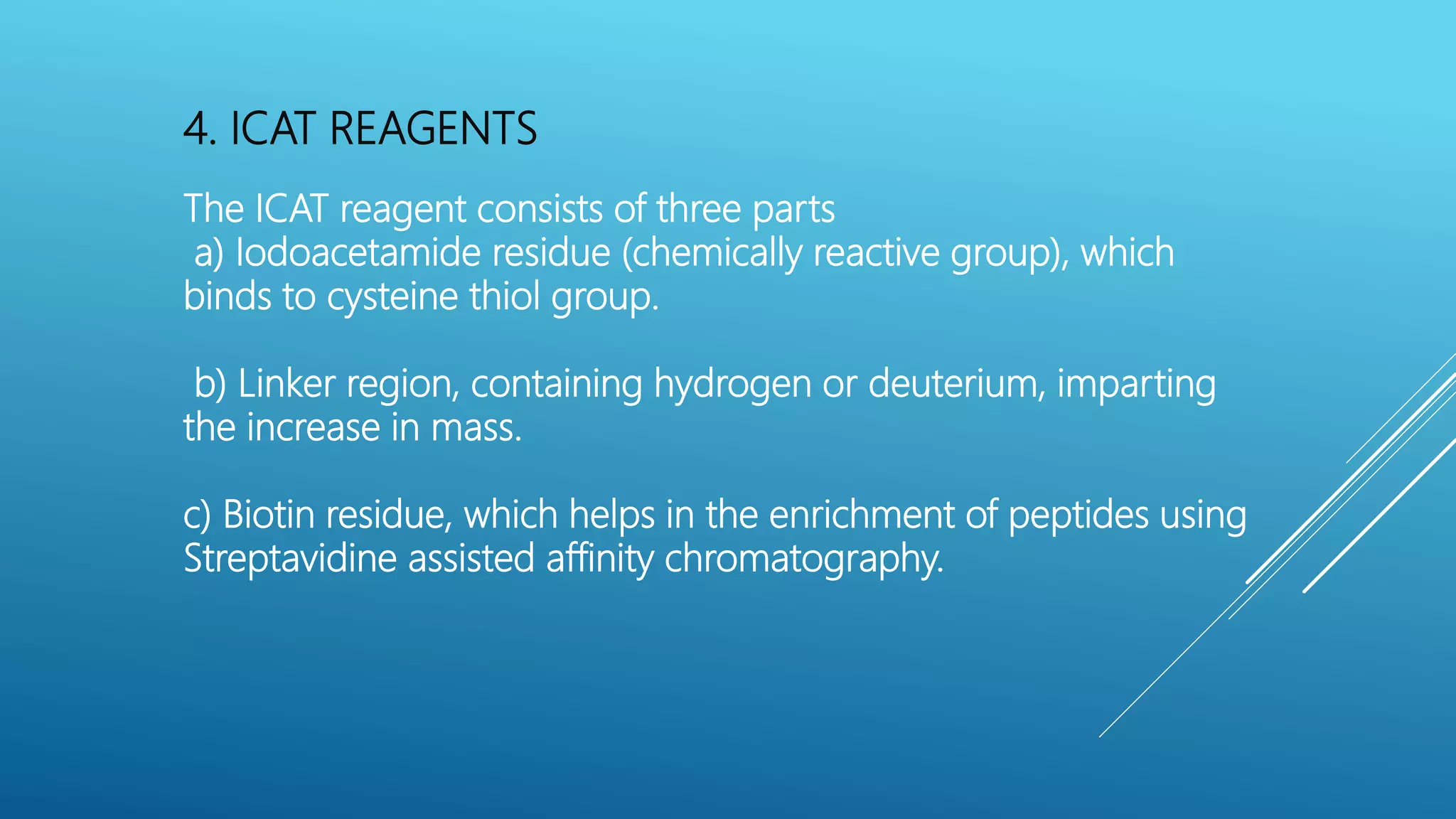 ICAT Technique in Proteomics | PPTX