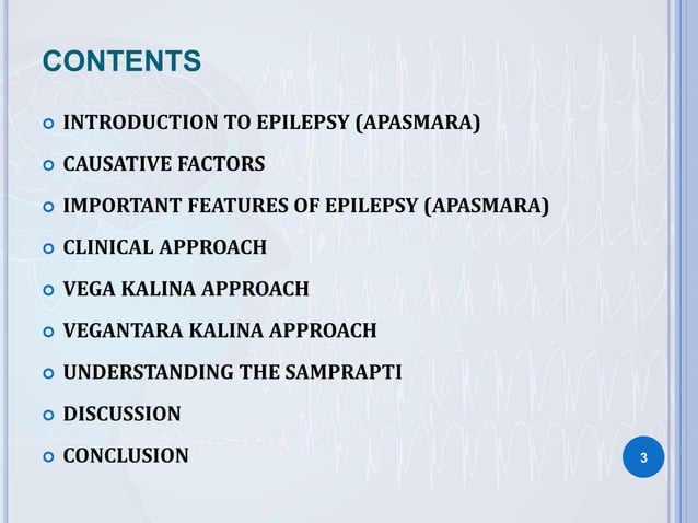 AYURVEDIC APPROACH TO CLINICAL MANAGEMENT OF EPILEPSY (APASMARA)-ICAUST 2016 | PPTX