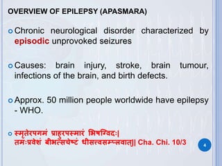 AYURVEDIC APPROACH TO CLINICAL MANAGEMENT OF EPILEPSY (APASMARA)-ICAUST ...