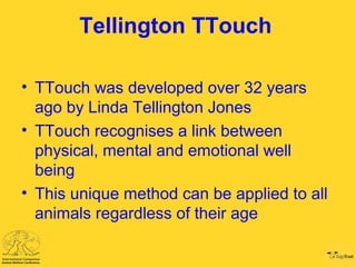 ICAWC 2012 Sarah Fisher Tellington Ttouch | PPT