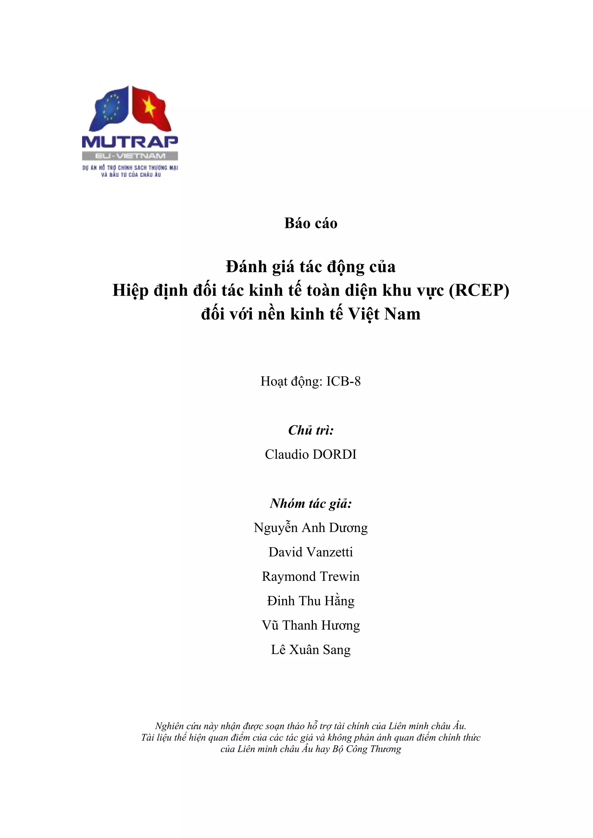 ICB-8 output 3 Tac dong cua Hiep dinh RCEP doi voi nen kinh te VN.pdf