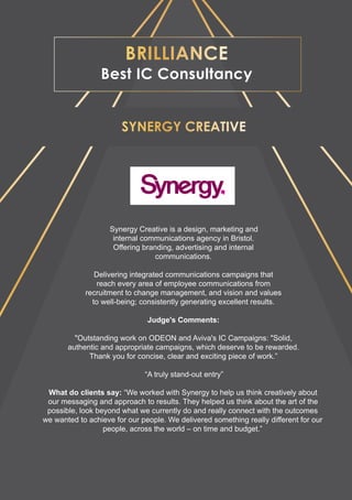 IC Brilliance Awards 2016 - Winners | PDF