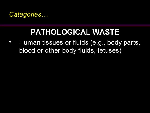 Pathological and anatomical waste - merybusters