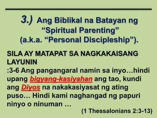 Icbc discipleship curriculum tagalog | PPTX