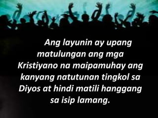 Icbc discipleship curriculum tagalog | PPTX
