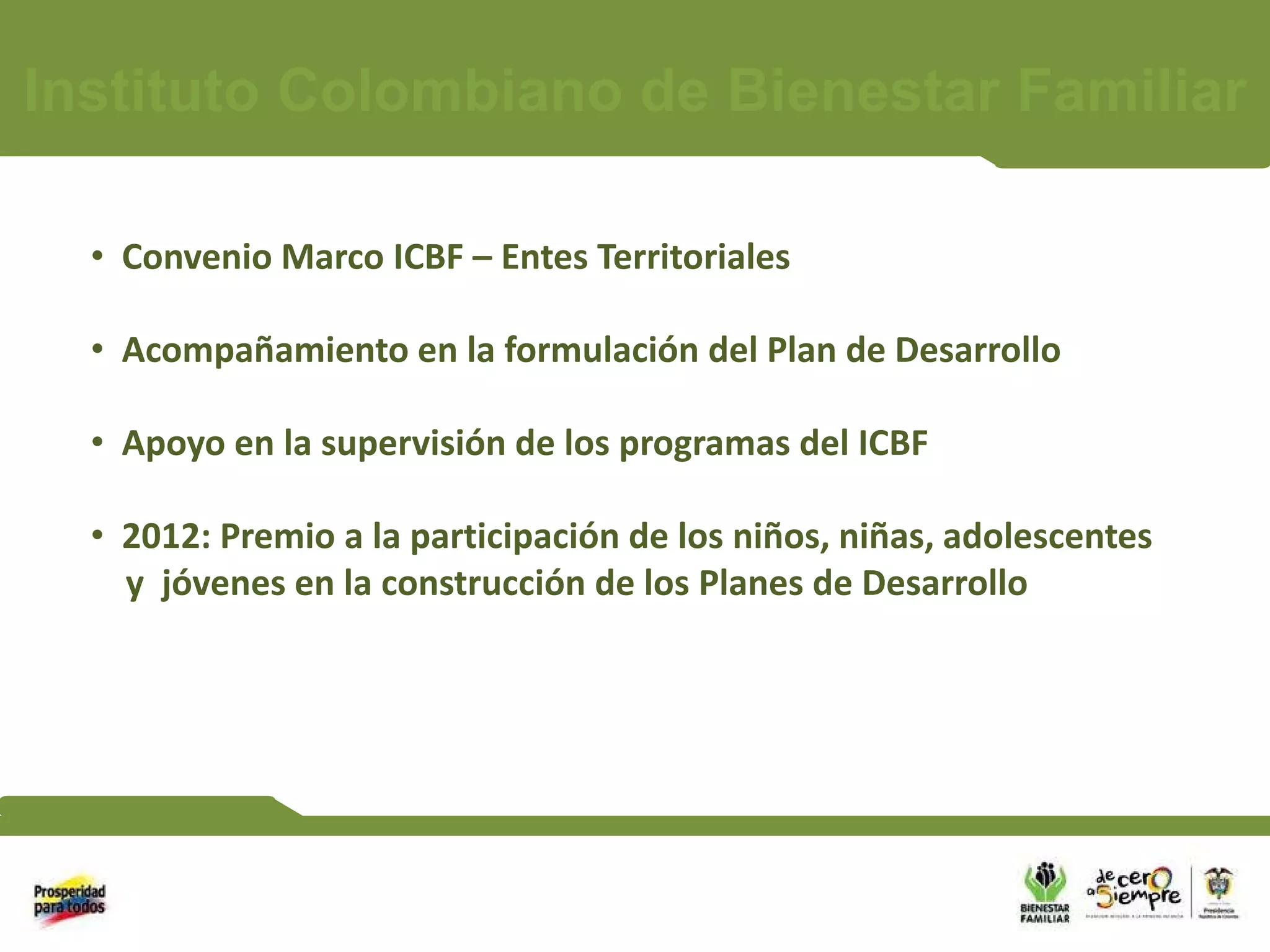 Instituto de Bienestar Familiar | PDF
