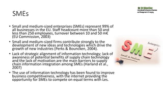 Supply Chain Management implementations in Italian SMEs. A proposed ...