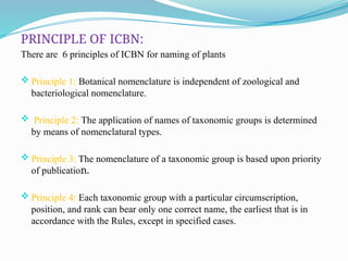 International Code for Botanical Nomenclature.pptx | Gardening | Home & Garden