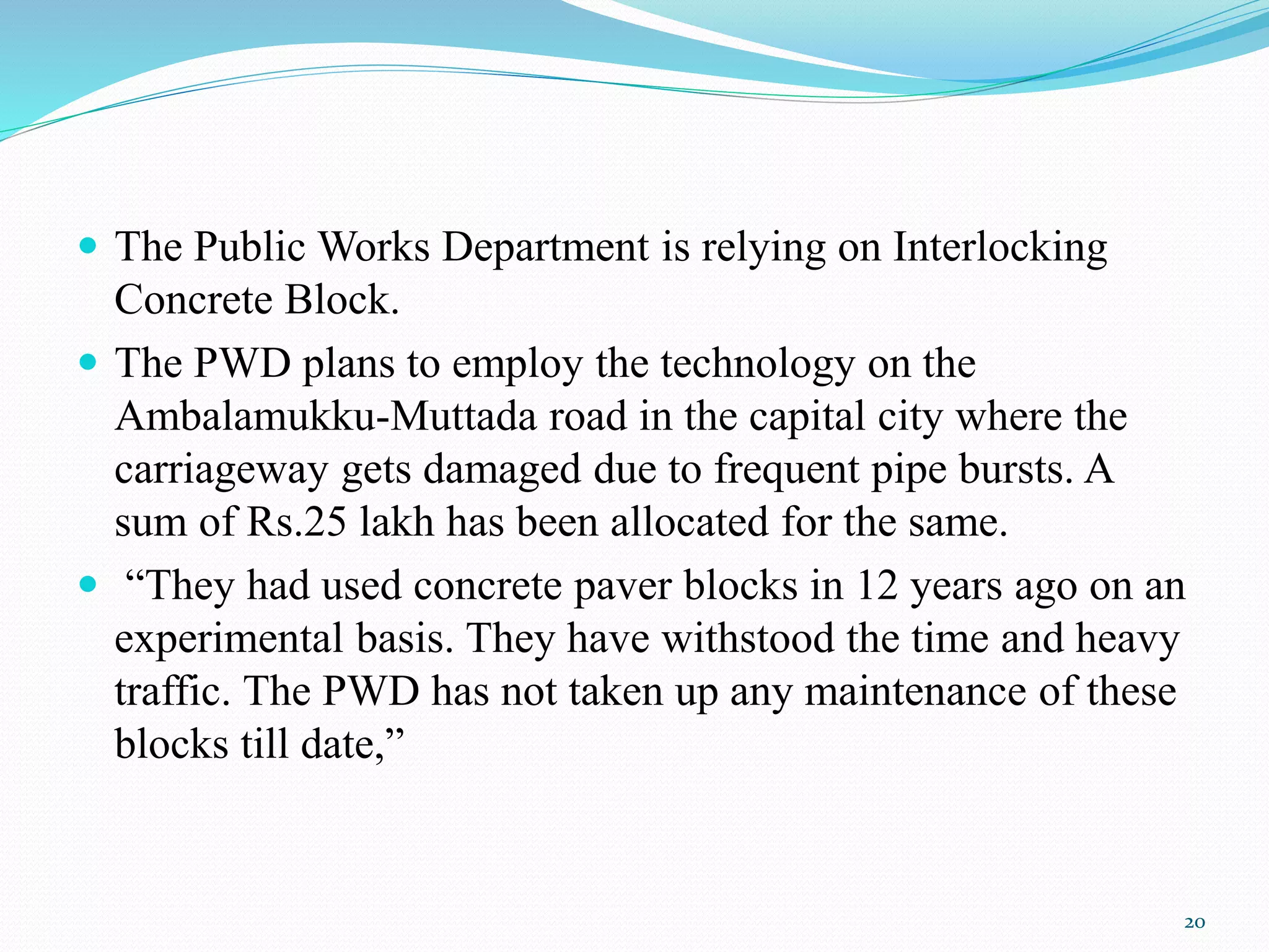 INTERLOCKING CONCRETE BLOCKS PAVEMENTS | PPTX