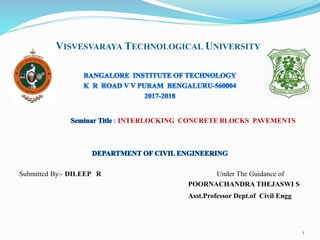 INTERLOCKING CONCRETE BLOCKS PAVEMENTS | PPTX