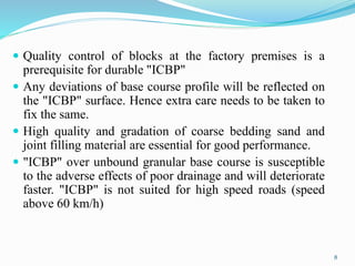 INTERLOCKING CONCRETE BLOCKS PAVEMENTS | PPTX