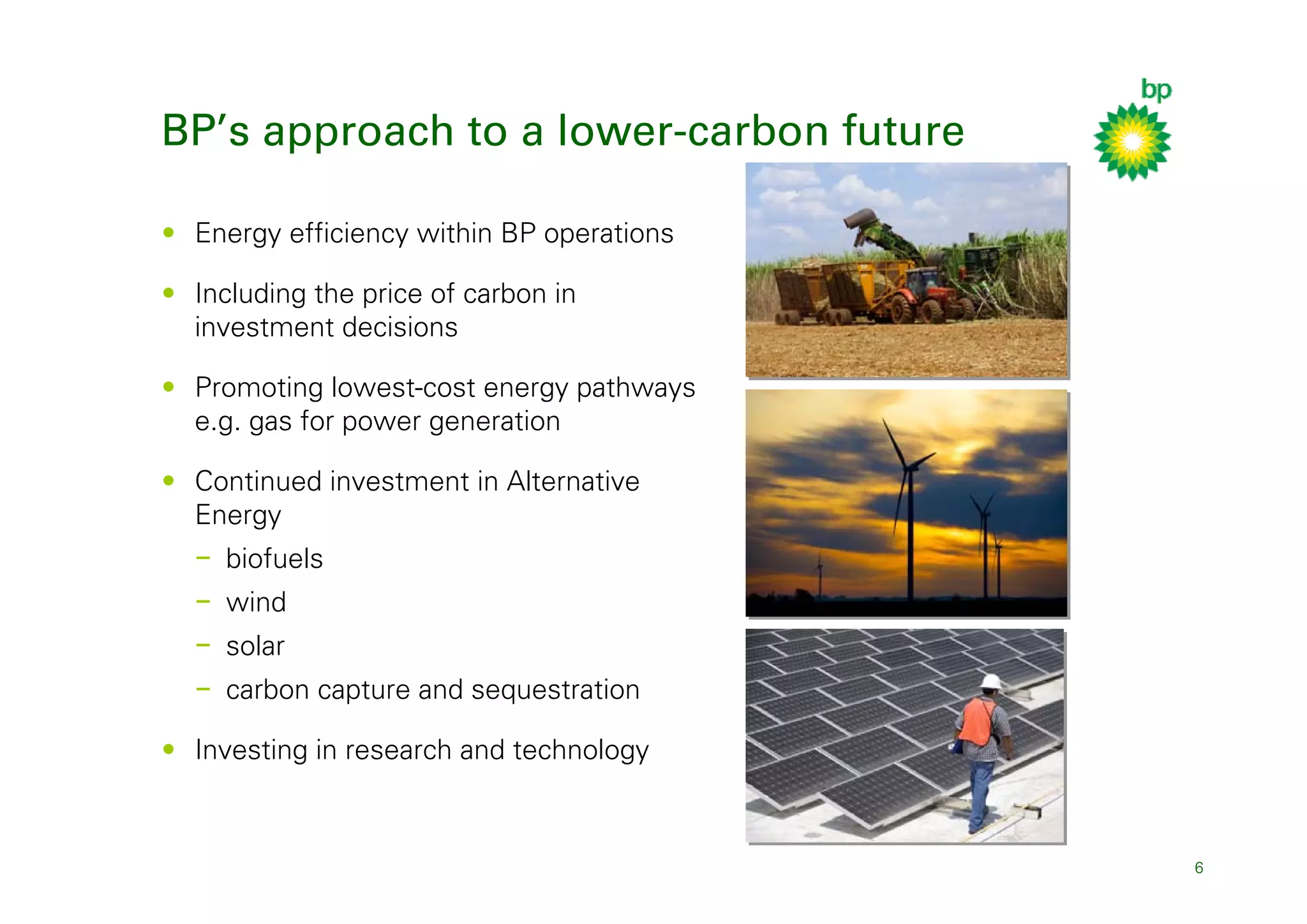 BP Strategy Presentation - March 2010 | PPT