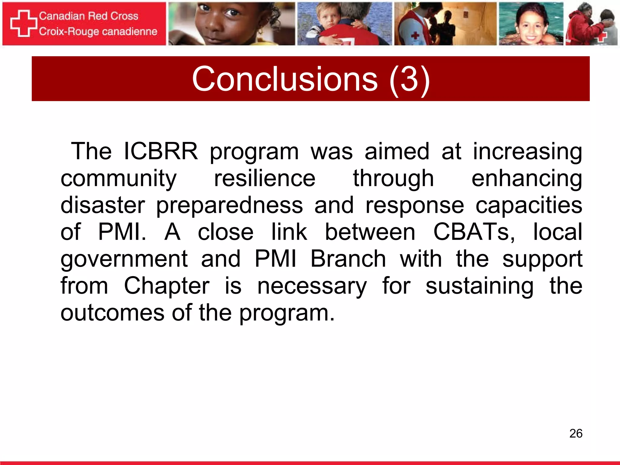 ICBRR: An Approach to Building Disaster Resilient Communities | PPT