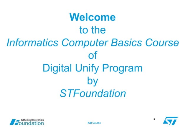 ST Foundation Course | PPT