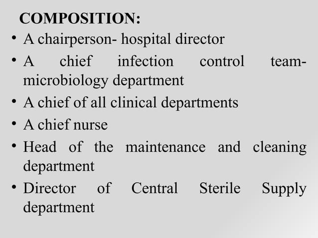 Infaction Control Committee .pptx | Infectious Diseases | Diseases and ...