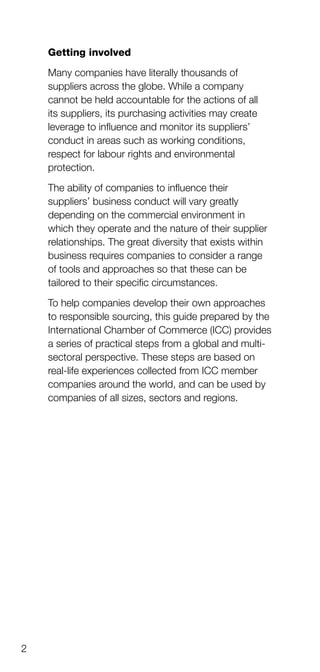 ICC Guide to Responsible Sourcing | PDF | Logistics | Business
