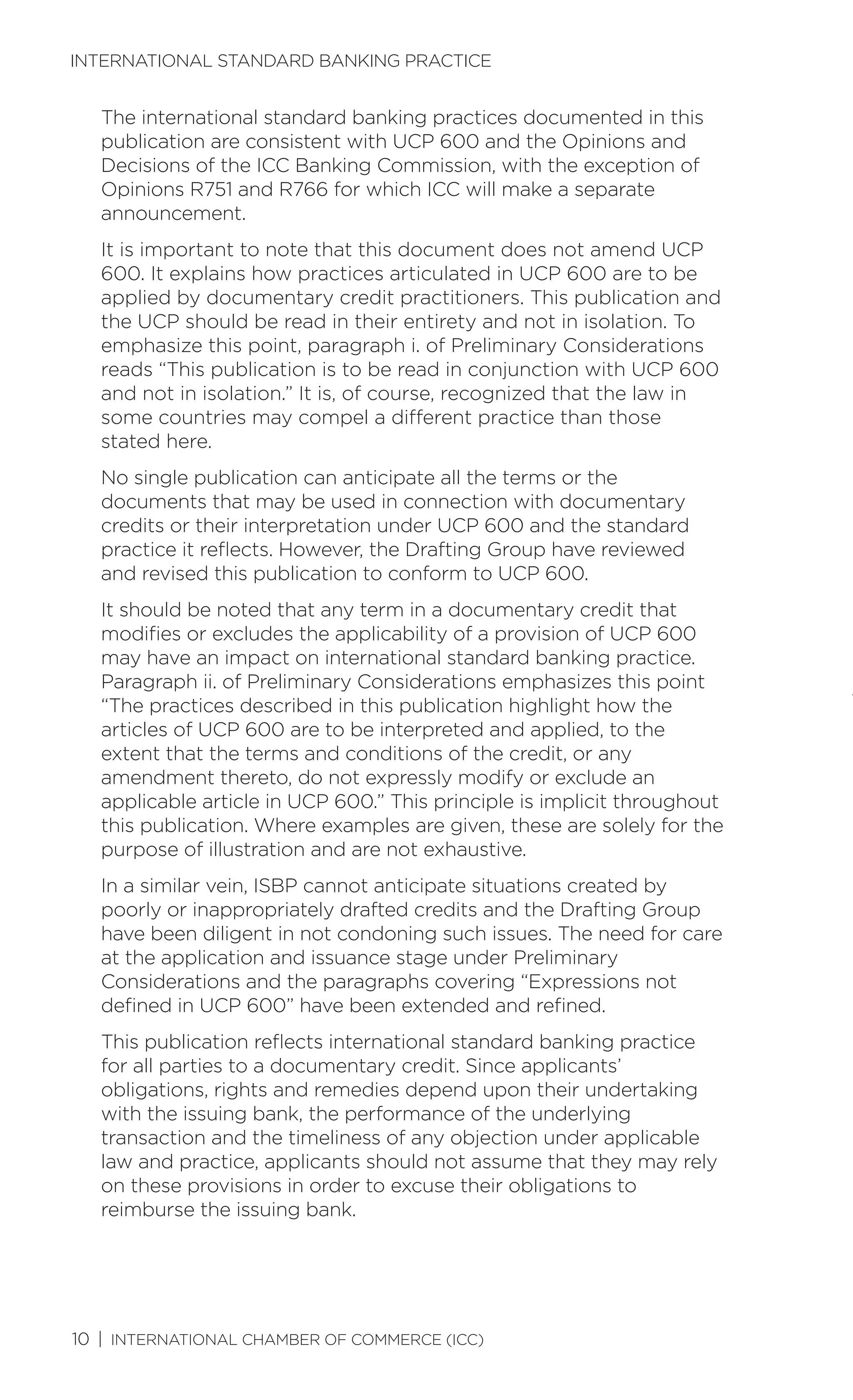 Icc international standard banking practice | PDF