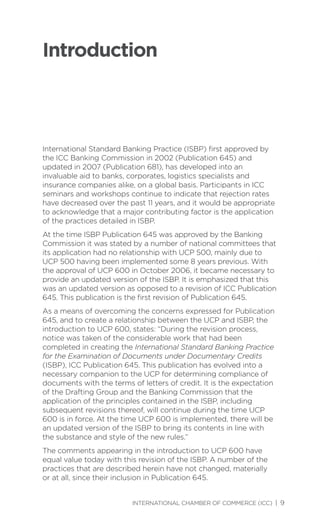 Icc international standard banking practice | PDF