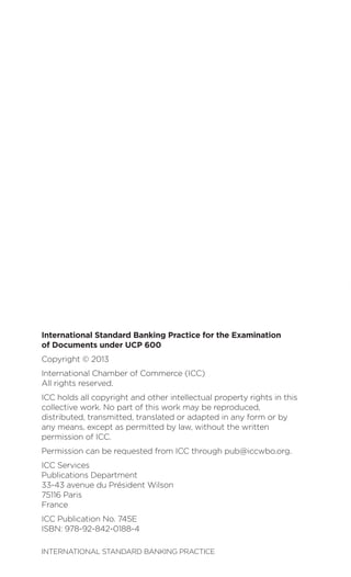 Icc international standard banking practice | PDF