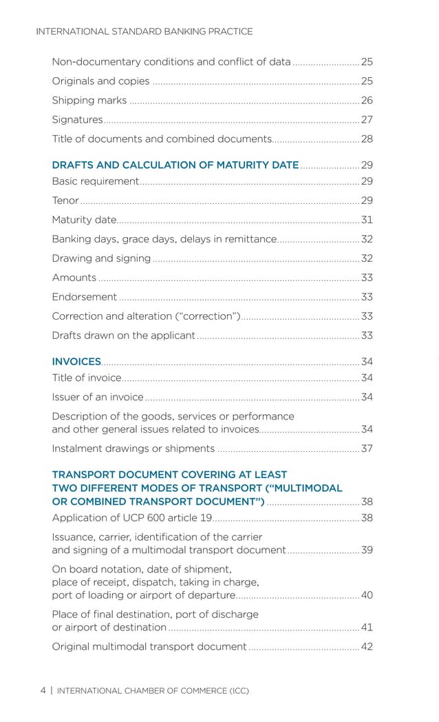 Icc international standard banking practice | PDF
