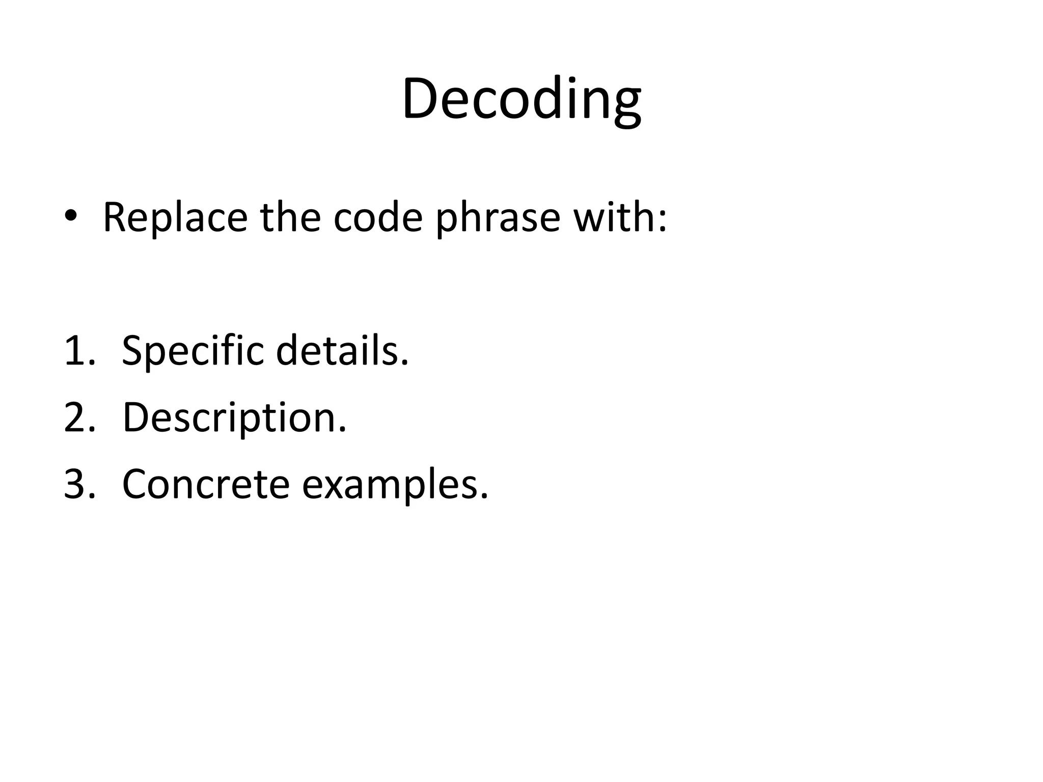 Icc1 code phrases sentences | PPT