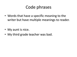 Icc1 code phrases sentences | PPTX