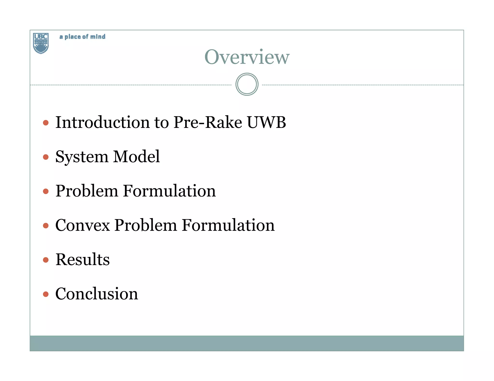 Multiuser Pre-equalization for Pre-Rake DS-UWB Systems | PPT