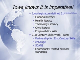 21st Century Learner and the Iowa Core Curriculum | PPT