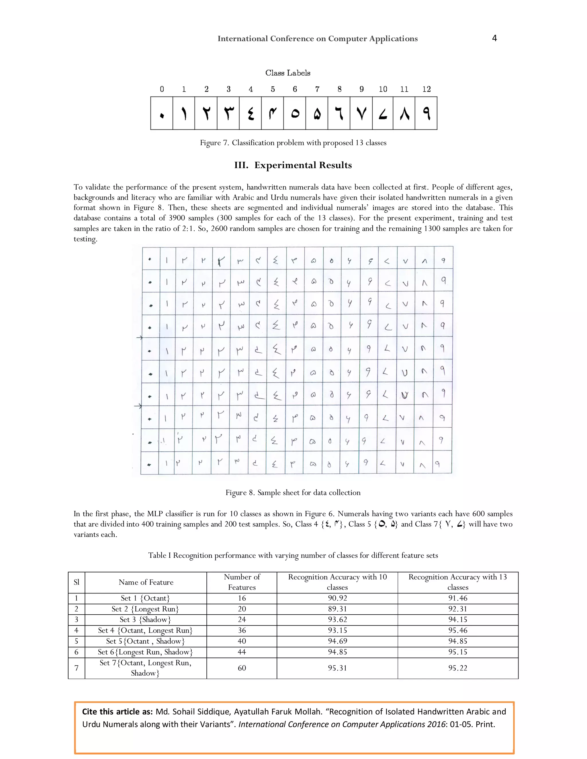Recognition Of Isolated Handwritten Arabic And Urdu Numerals Along With Their Variants Pdf