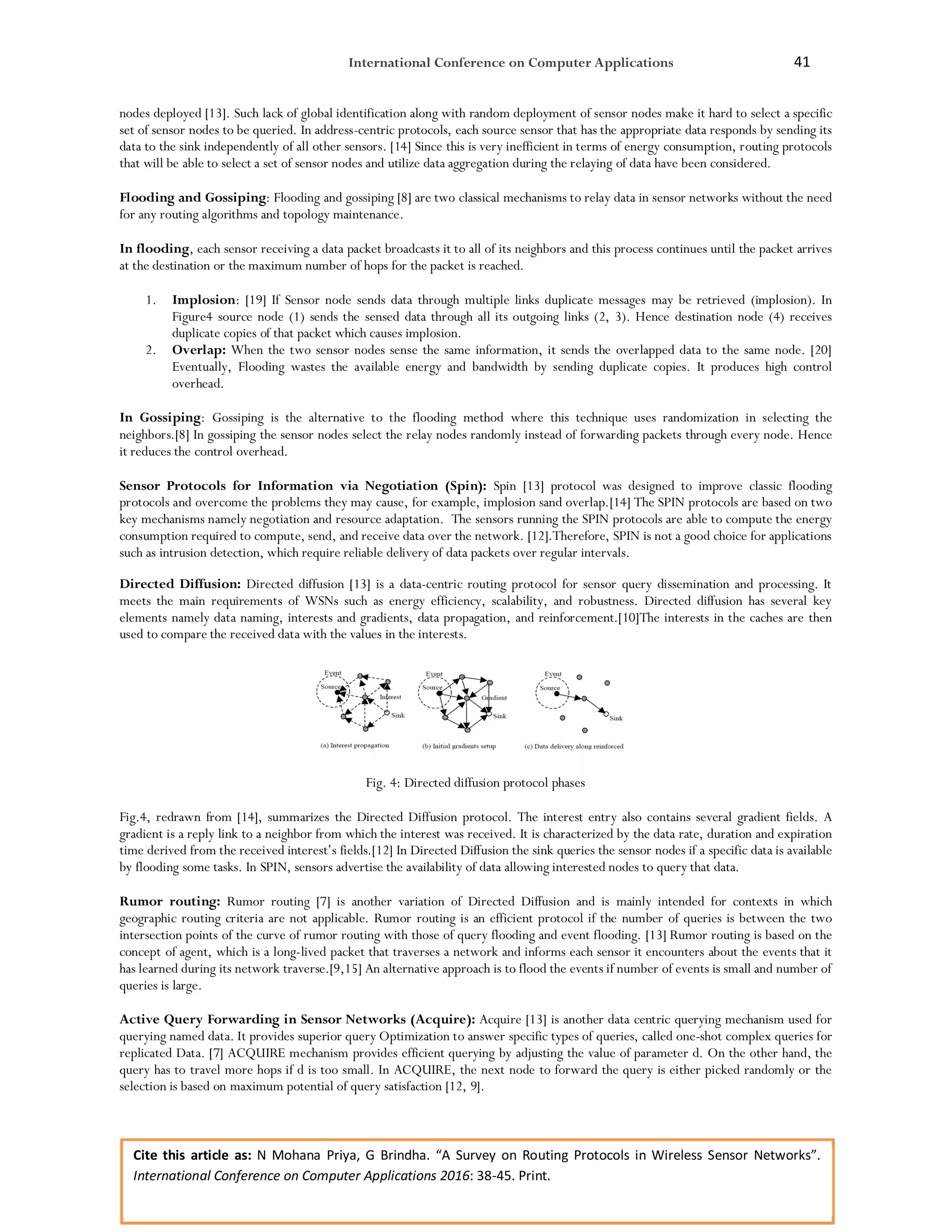 A Survey On Routing Protocols In Wireless Sensor Networks Pdf