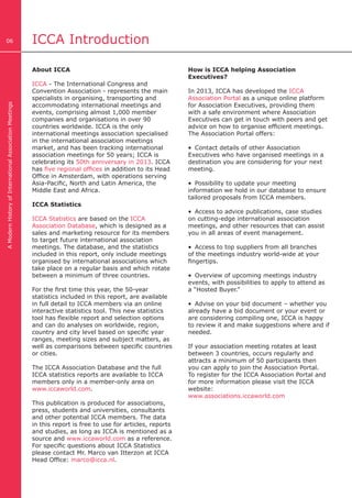 Icca a modern history of international association meetings | PDF