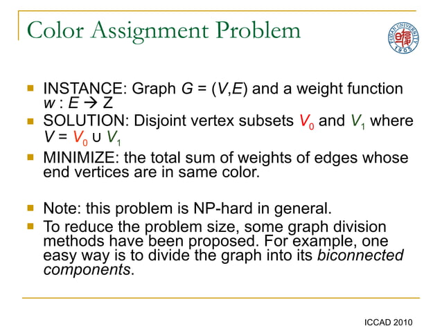 Fast And Lossless Graph Division Method For Layout Decomposition Using Spqr Tree Ppt