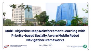 Multi-Objective Deep Reinforcement Learning with Priority-based Socially Aware Mobile Robot ...