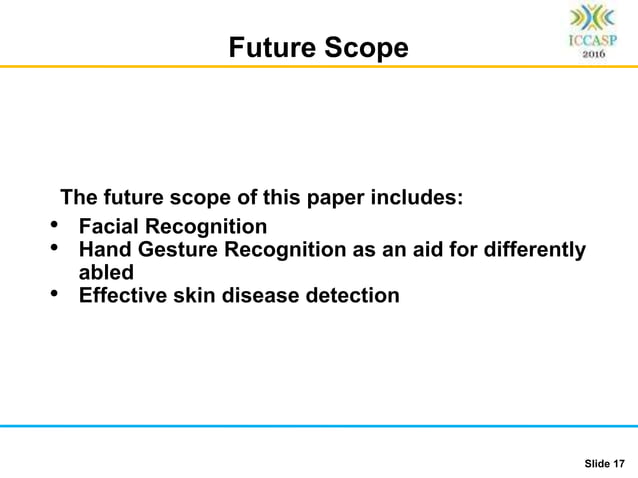 ICCASP Human Skin Detection using RGB, HSV and YCbCr Color Models | PPT