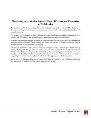 Internal Control and Compliance. | DOCX