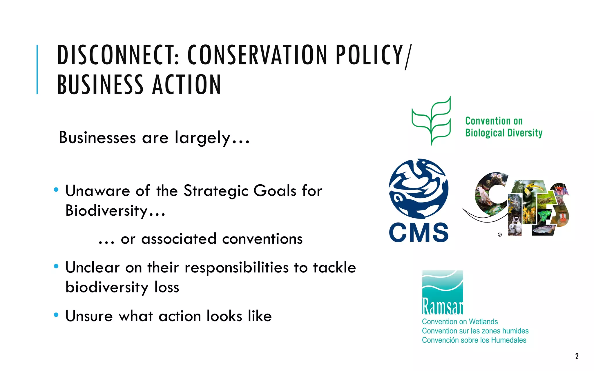 ICCB 2019 presentation: Mainstreaming biodiversity for business | PDF