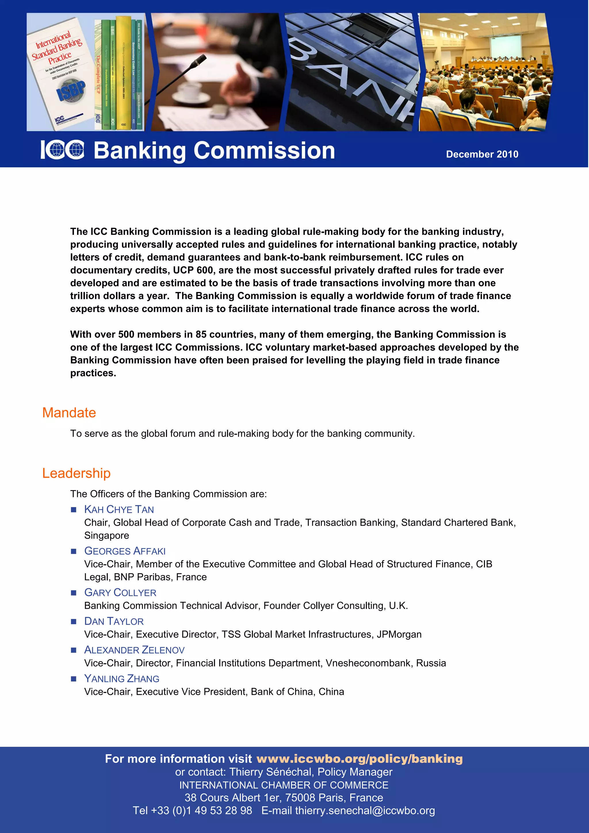 Icc banking commission factsheet | PDF
