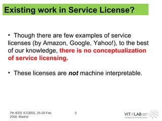 Towards Consumer-specified Service License selection and Composition ...