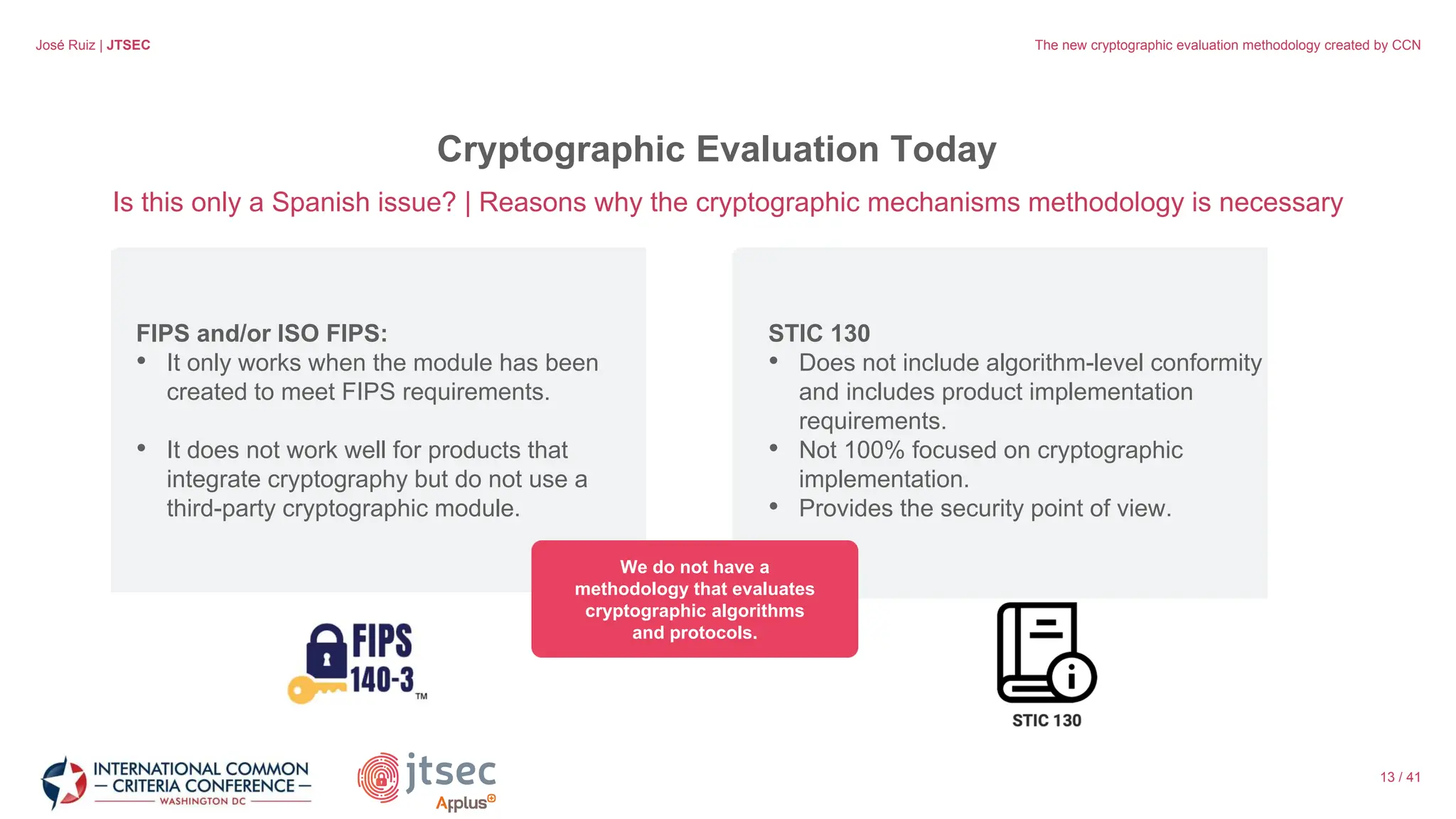 ICCC23 -The new cryptographic evaluation methodology created by CCN | PPTX
