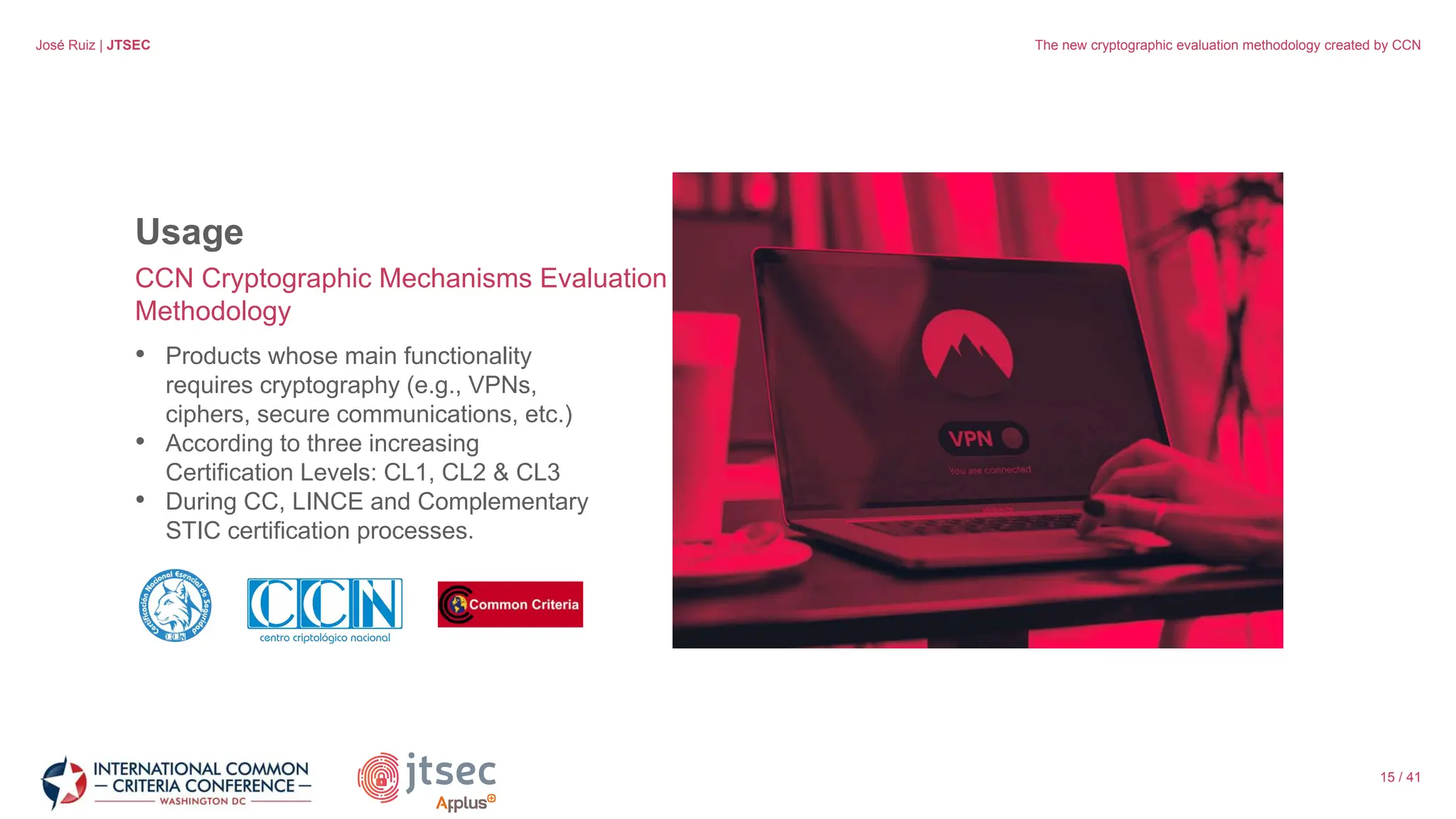 ICCC23 -The new cryptographic evaluation methodology created by CCN | PPTX