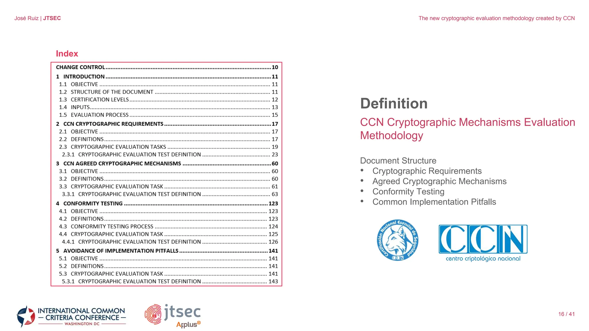 ICCC23 -The new cryptographic evaluation methodology created by CCN | PPTX
